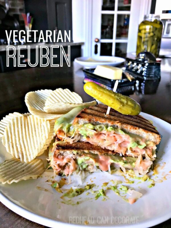 Vegetarian Reuben Sandwich - Redhead Can Decorate
