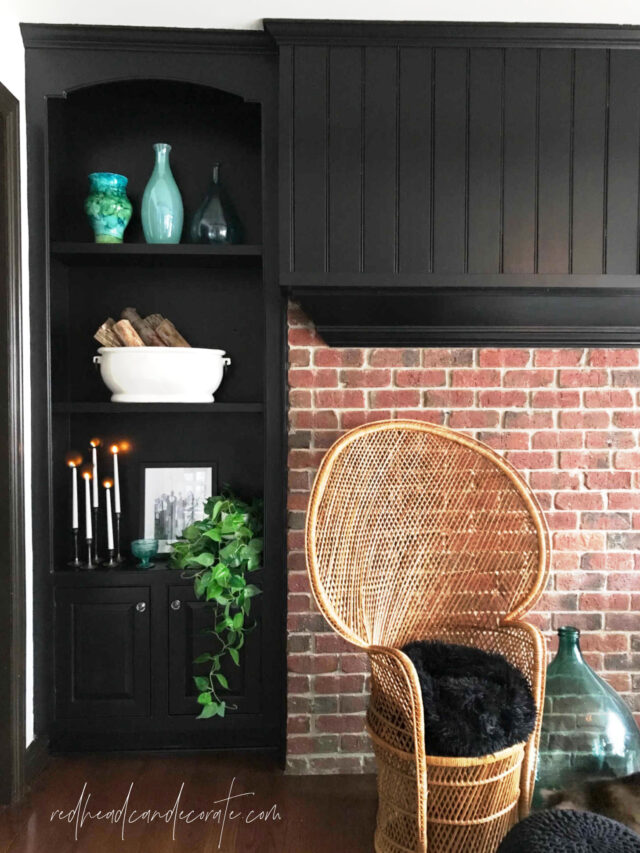 Black Paint Magic Makeover in the Kitchen - Redhead Can Decorate