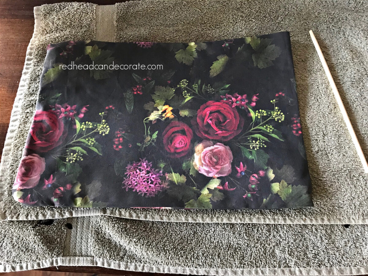 3 Simple No-Sew Home Decorating Ideas Using Fabric - Redhead Can Decorate