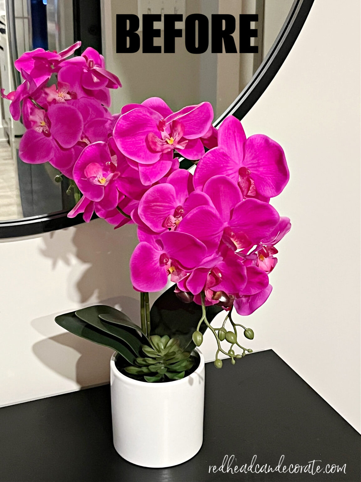 How to Make a Fake Orchid Look Real - Redhead Can Decorate