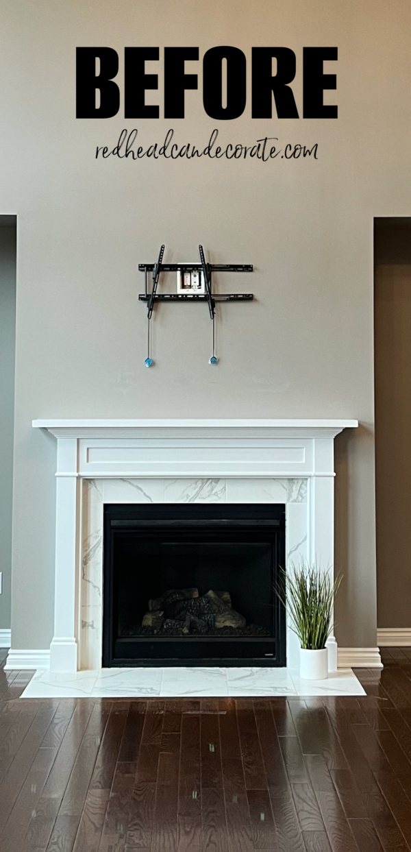 Traditional Mantel Makeover - Redhead Can Decorate